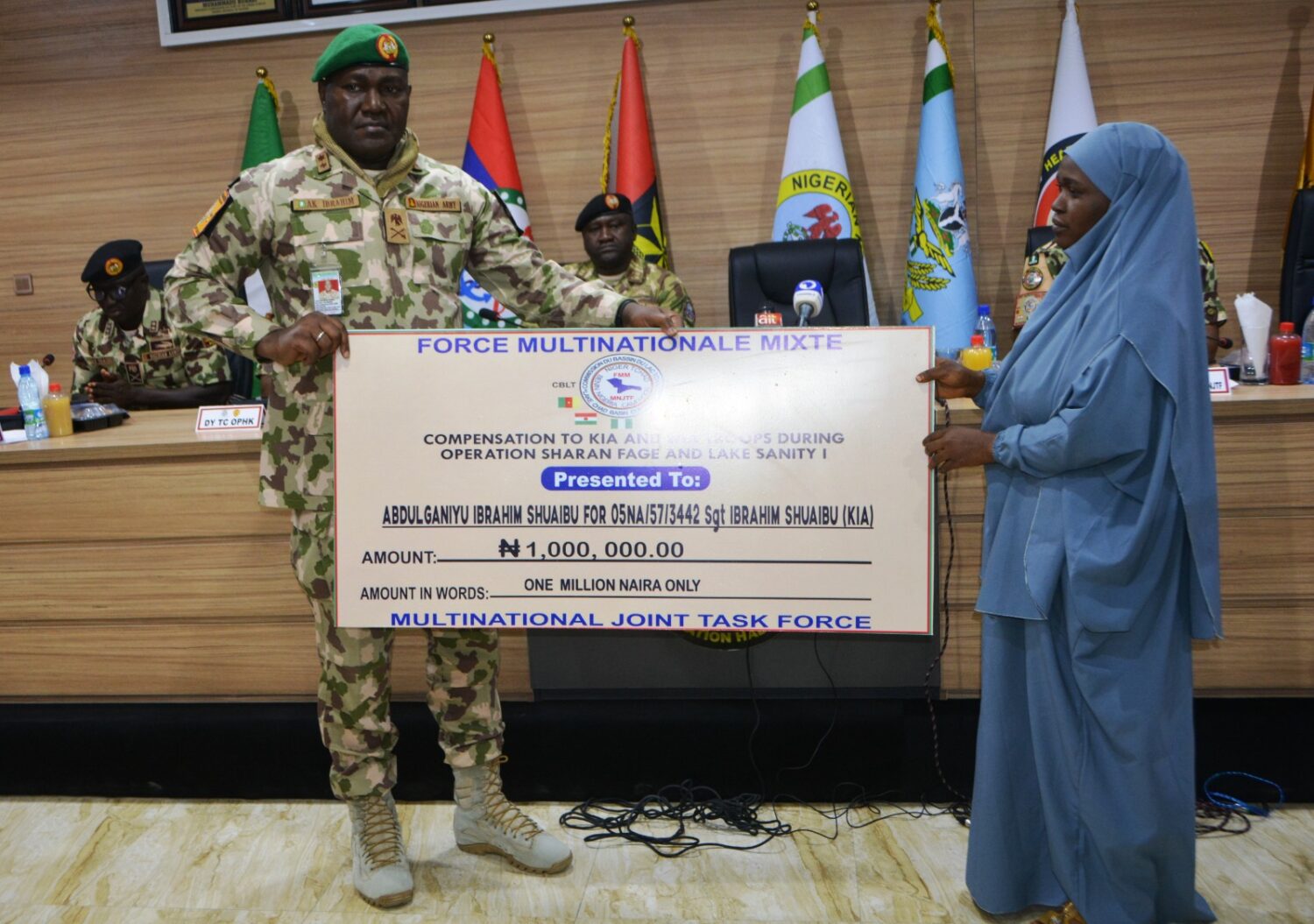 MNJTF Presents Compensations to Families of Soldiers - PRNigeria News