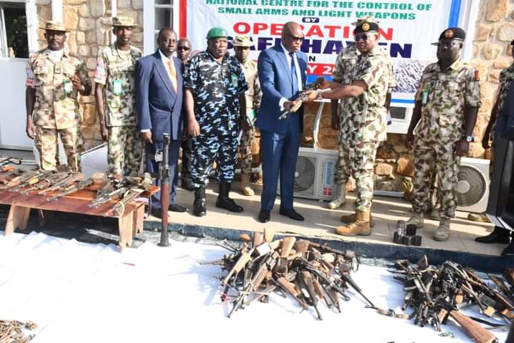 Military Troops Impound 130 Illegal Firearms in Plateau, Handover to NCCSALW - PRNigeria News
