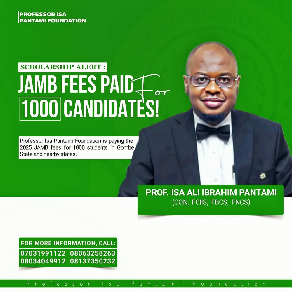Professor Isa Pantami Foundation Sponsors JAMB Registration for 1,000 ...