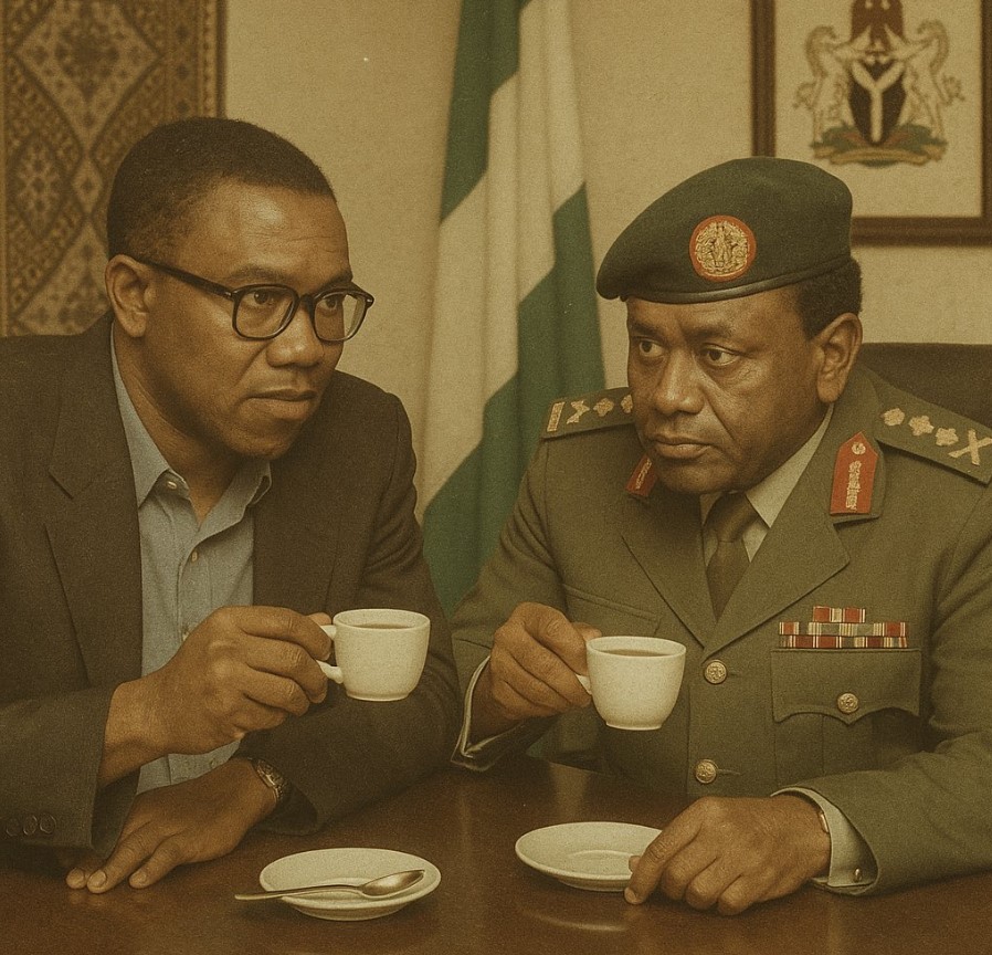 ‎FACT-CHECK: Was Obi Ever Pictured Having Coffee with Gen Sani Abacha ...