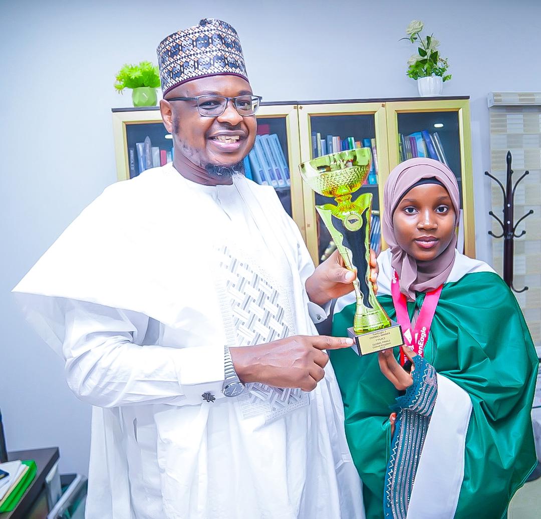 Global Winner Nafisa Visits Professor Isa Pantami - PRNigeria News